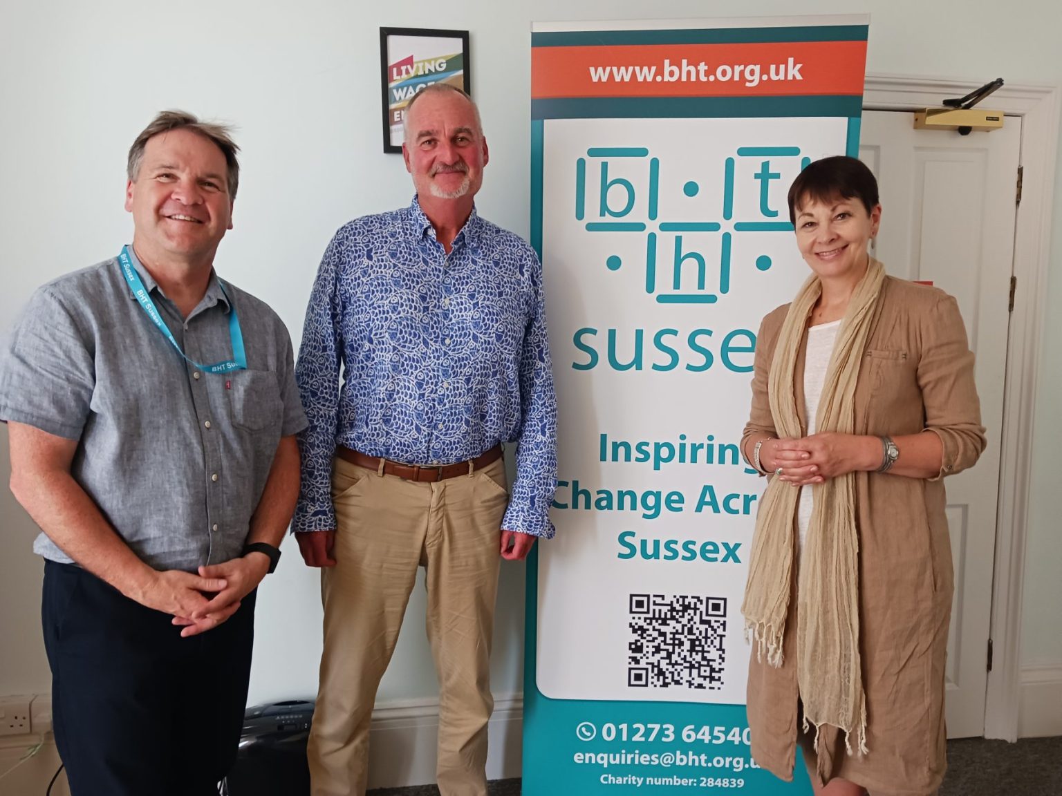 Caroline Lucas visits BHT Sussex - BHT Sussex